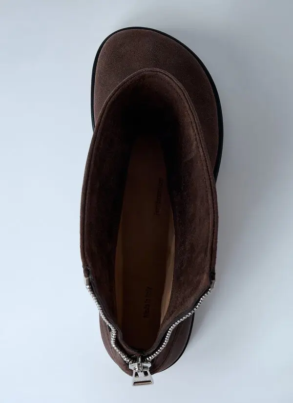 JW Anderson Suede Biker Boots - Brown