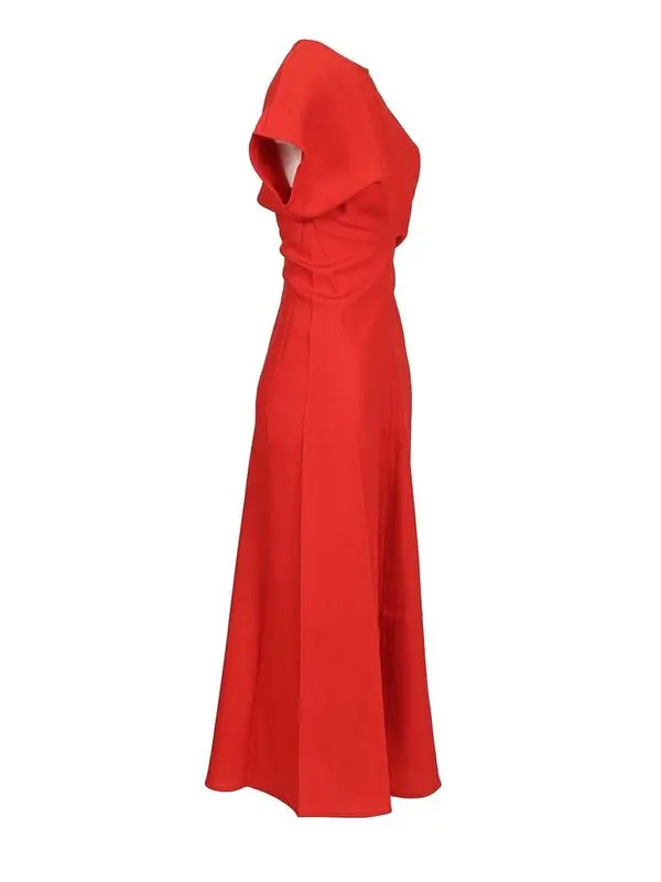 TOTEME Wool Maxi Dress - Red