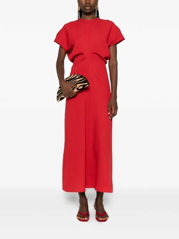 TOTEME Wool Maxi Dress - Red