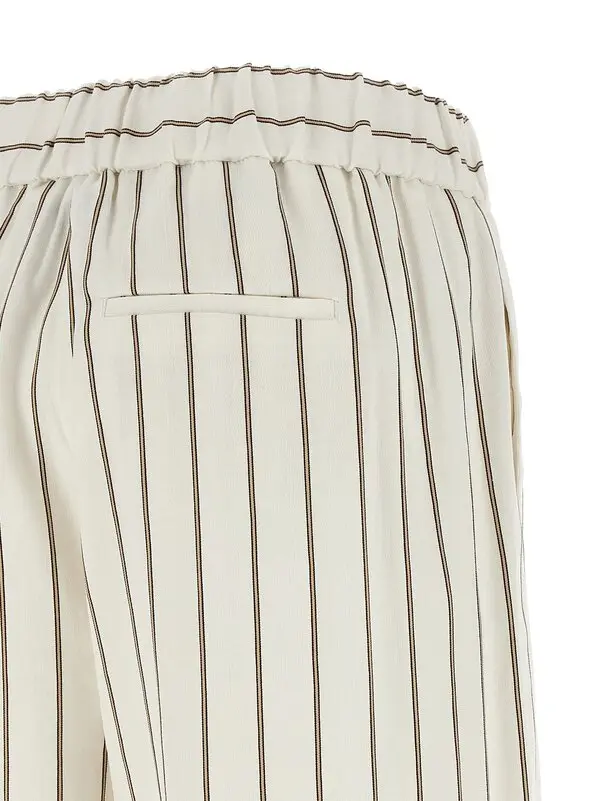 Peserico Pinstriped Wide Leg Pants