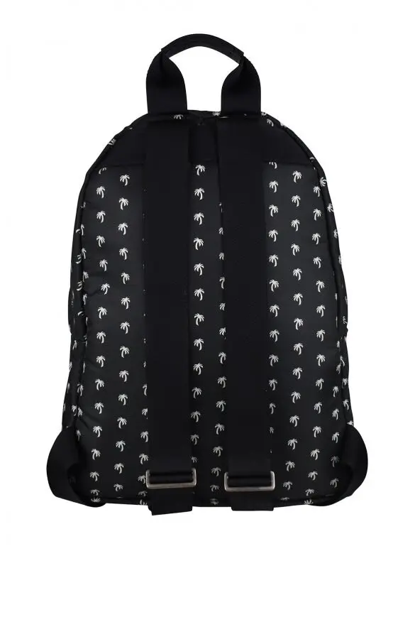 Palm Angels Printed Polyester Backpack - Black