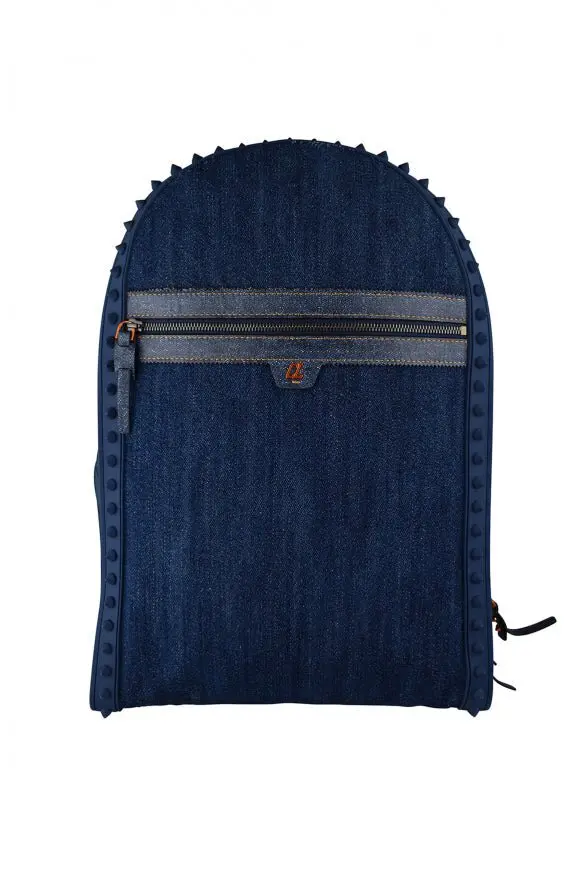 CHRISTIAN LOUBOUTIN Backparis Miss Denim Backpack - Blue