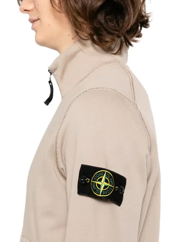 Stone Island Crewneck Sweatshirt With Logo Patch