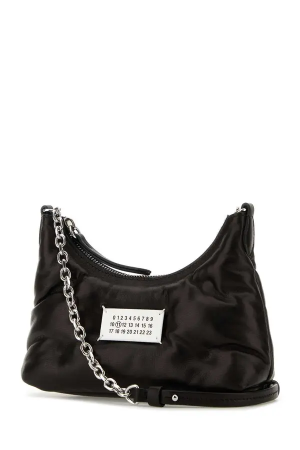 MAISON MARGIELA Nappa Leather Micro Glam Slam Hobo Shoulder Bag