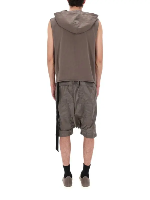 Rick Owens Hooded Tunic Top - Brown