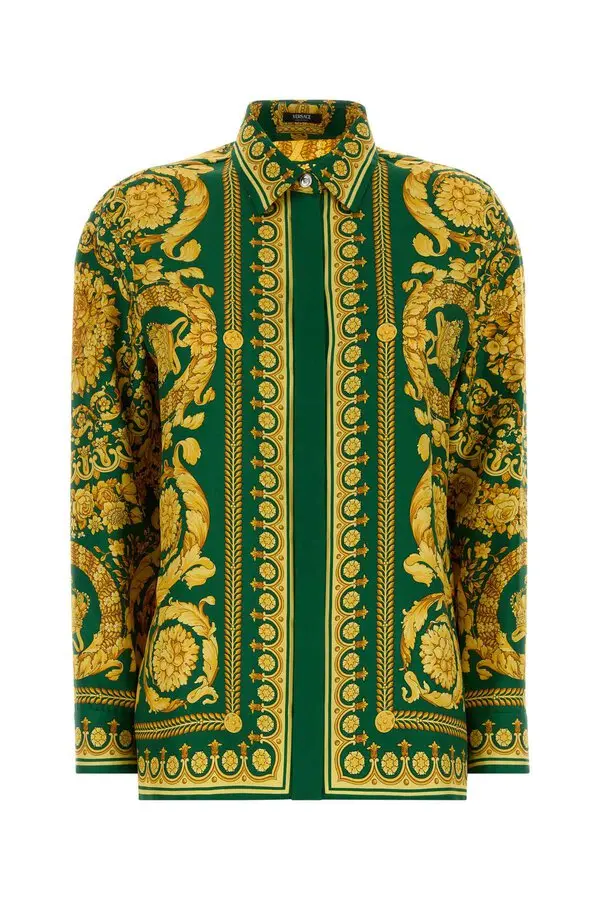 Versace Printed Silk Shirt - Multicolor