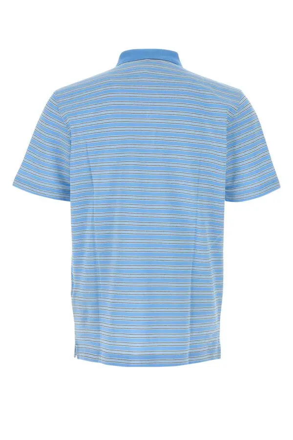 Prada Embroidered Piquet Polo Shirt