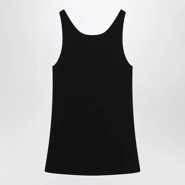 TOTEME Fitted Compact Knit Tank Top - Black