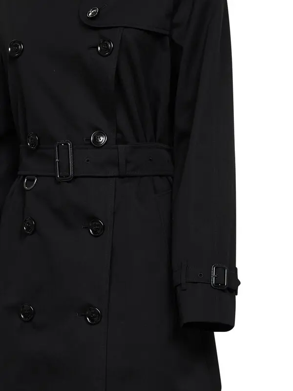 Burberry Black Heritage Waterloo Long Trench Coat - Multicolor