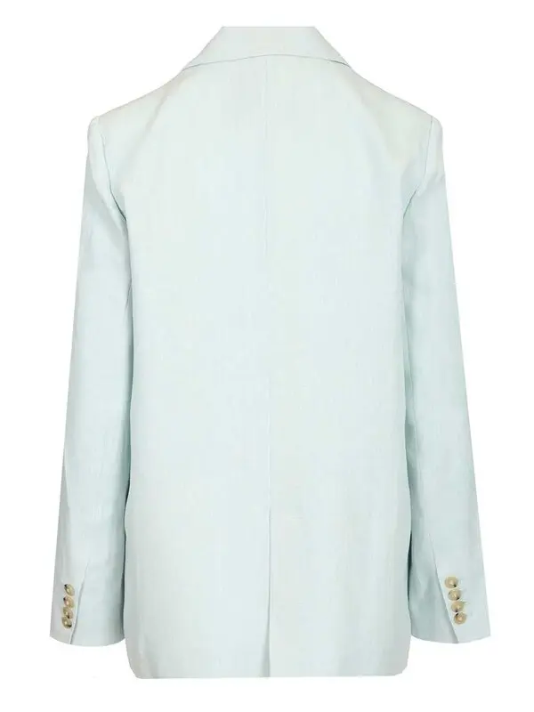 FORTE_FORTE Tailored Linen Jacket With Classic Collar