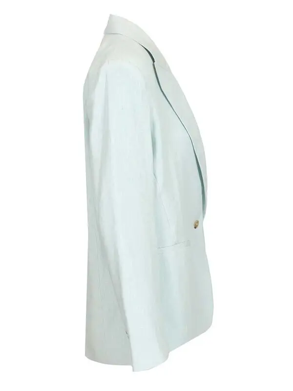 FORTE_FORTE Tailored Linen Jacket With Classic Collar