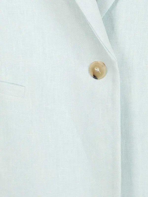 FORTE_FORTE Tailored Linen Jacket With Classic Collar