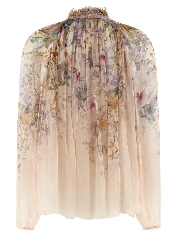 Zimmermann Billow Rebellion Blouse - Pink