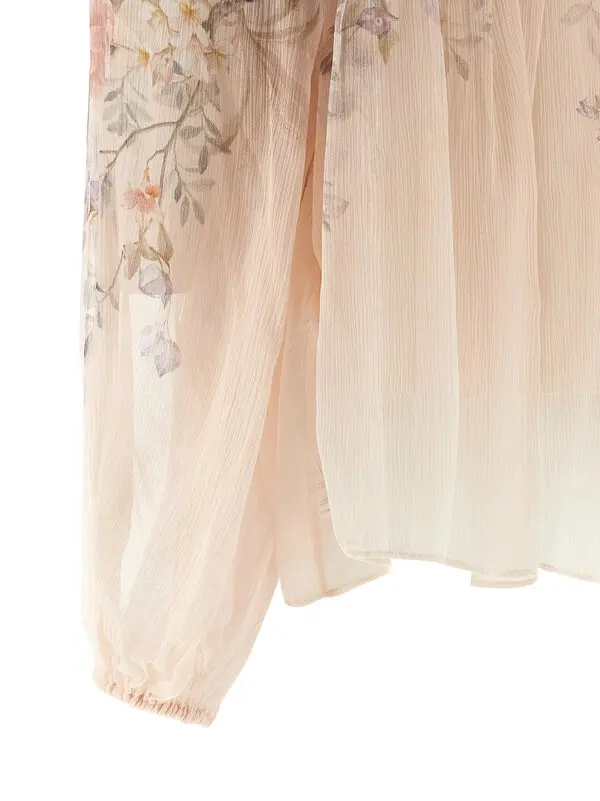 Zimmermann Billow Rebellion Blouse - Pink