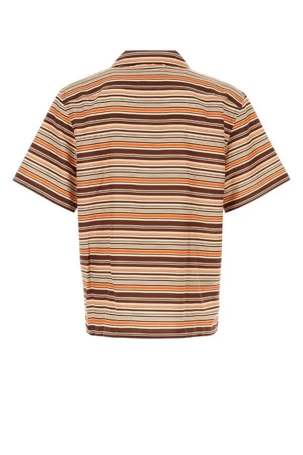Prada Embroidered Cotton Blend Shirt - Multicolor