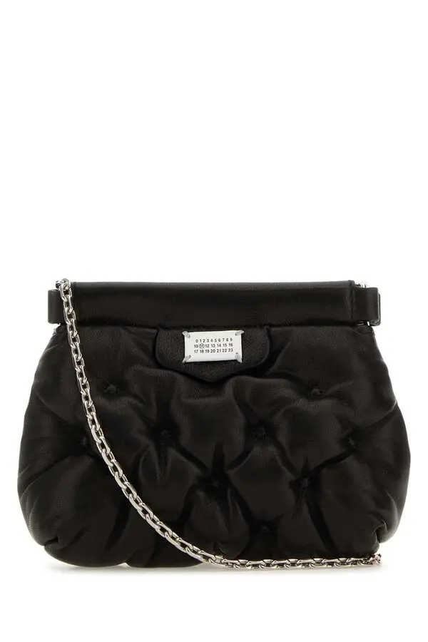 MAISON MARGIELA Nappa Leather Baby Glam Slam Classique Crossbody Bag - Black
