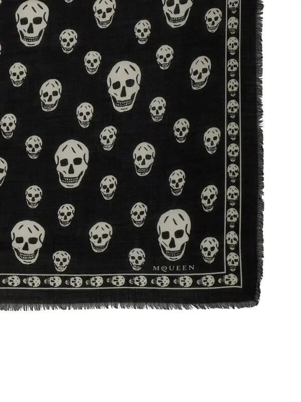 Alexander McQueen Skull Scarf - Black