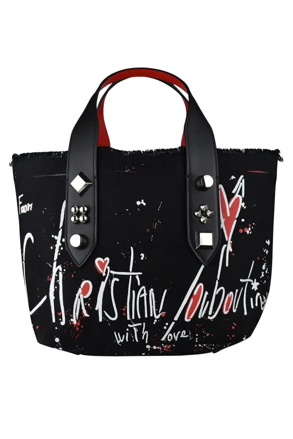 CHRISTIAN LOUBOUTIN Frangibus Small Tote Bag - Black