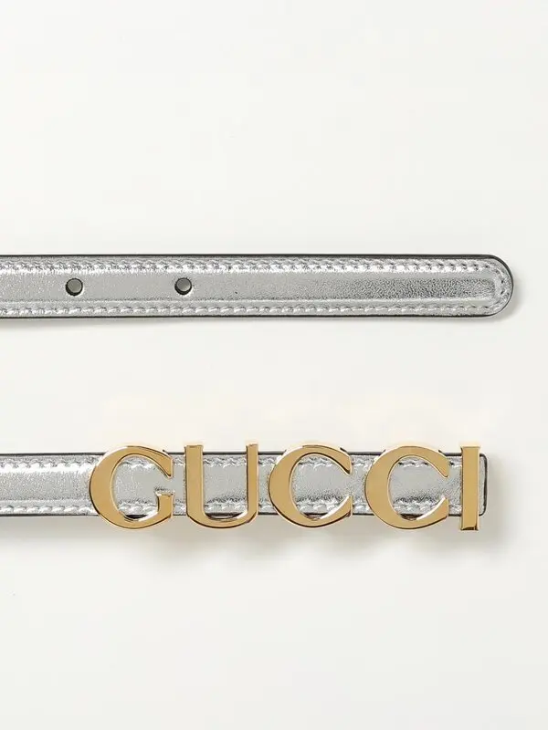 Gucci Metallic Logo Belt