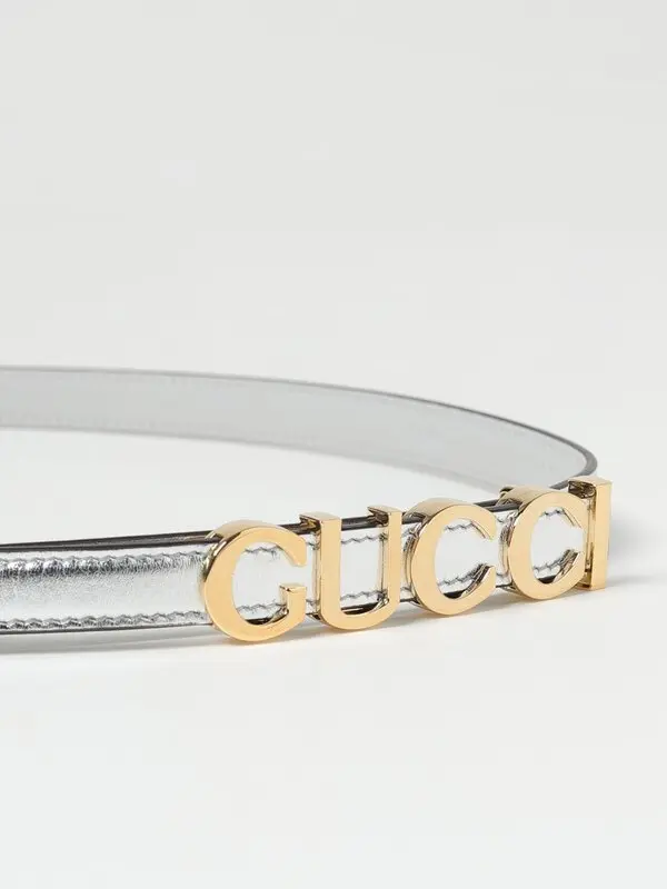Gucci Metallic Logo Belt