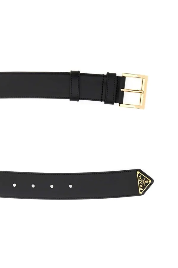Prada Leather Belt - Black