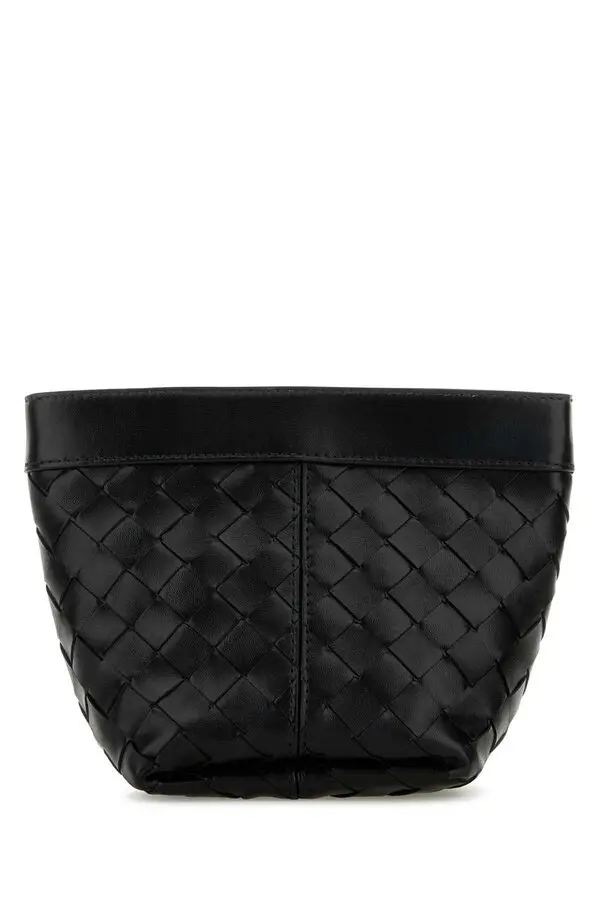 Bottega Veneta Small Flip Flap Pouch - Black