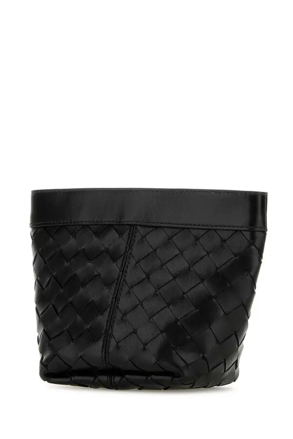 Bottega Veneta Small Flip Flap Pouch - Black