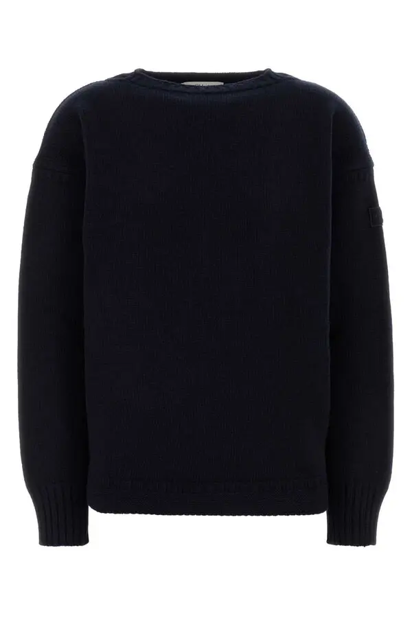 Chloé Dark Wool Blend Sweater - Blue