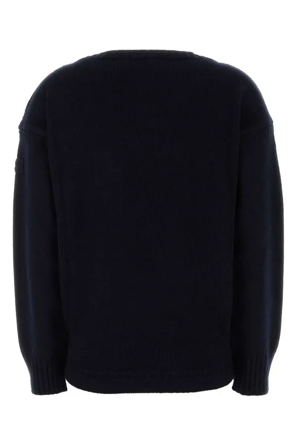 Chloé Dark Wool Blend Sweater - Blue