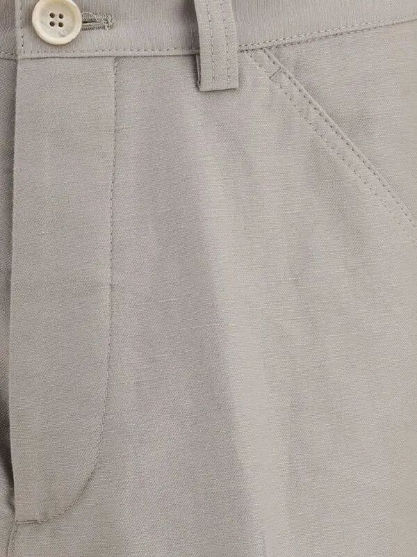 Brunello Cucinelli Cotton And Linen Trousers