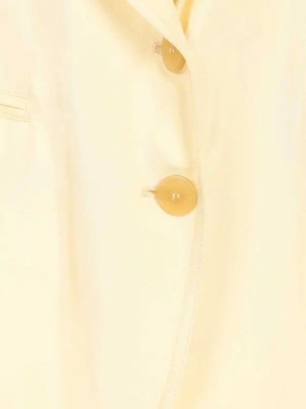 FORTE_FORTE Viscose Twill Single-breasted Jacket - White