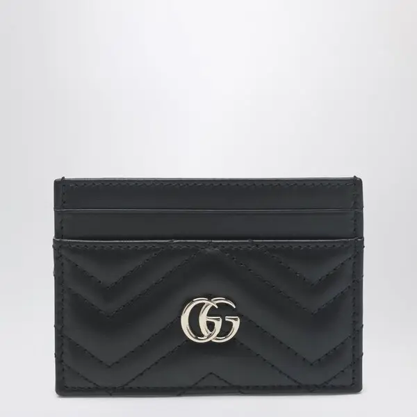 Gucci Gg Marmont Card Holder /gold - Black