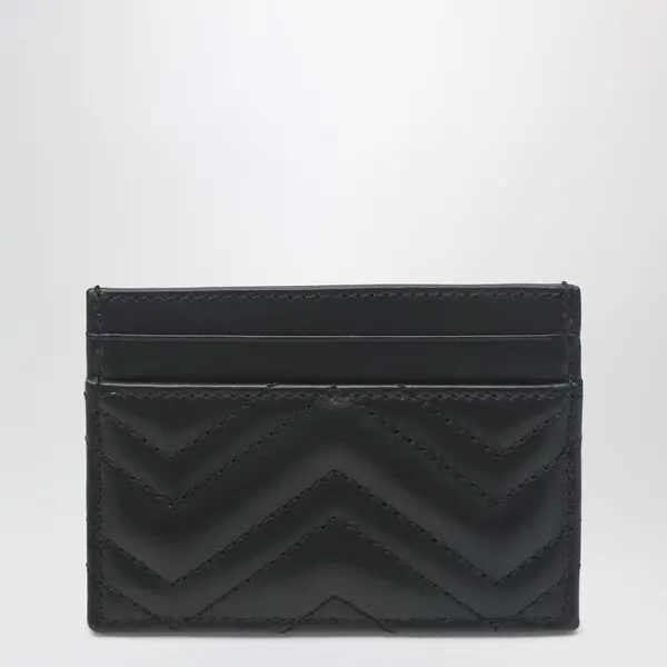 Gucci Gg Marmont Card Holder /gold - Black