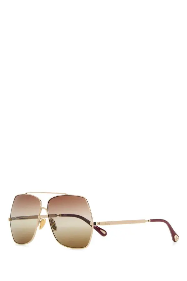 Chloé Platinum Metal Sunglasses - Silver