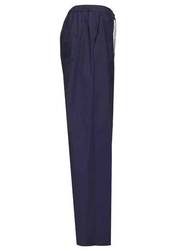Loewe Drawstring Trousers In Cotton Blend