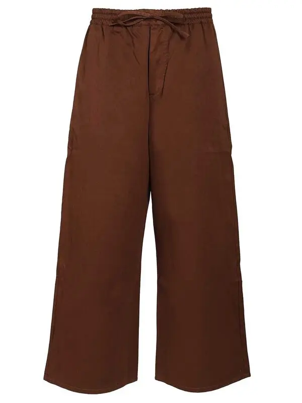 Loewe Cotton Drawstring Cropped Trousers