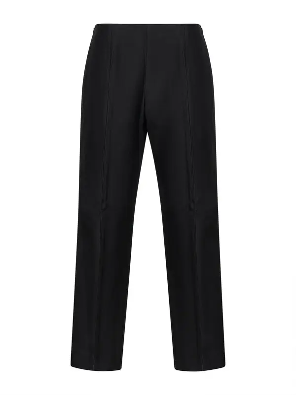 TOTEME Slim Evening Trousers In Wool And Silk