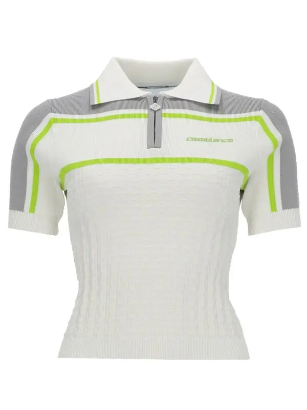 Casablanca Tennis Polo - White