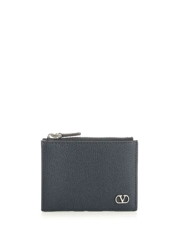 Valentino Garavani Vlogo Signature Wallet - Blue