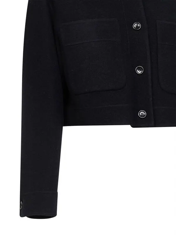 Max Mara Double Jersey Cropped Jacket