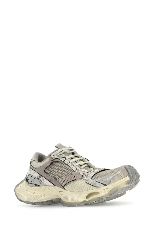 Balenciaga Synthetic Leather And Mesh Stapler Sneakers