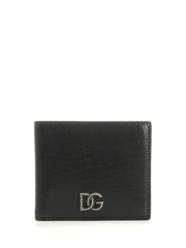 Dolce & Gabbana Tempesta Calfskin Wallet - Black
