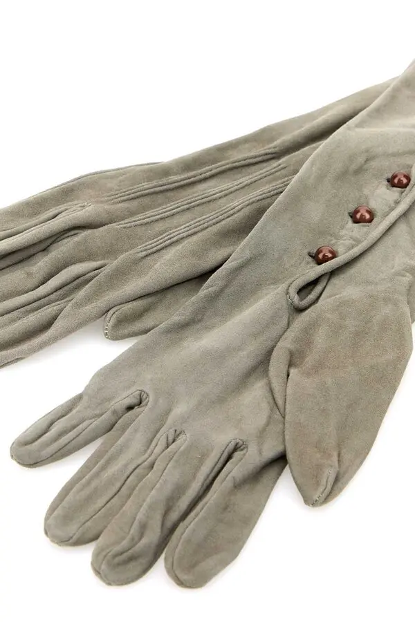 Prada Long Gloves - Gray