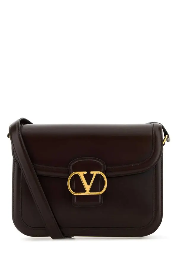 Valentino Garavani Dark Leather Shoulder Bag - Brown