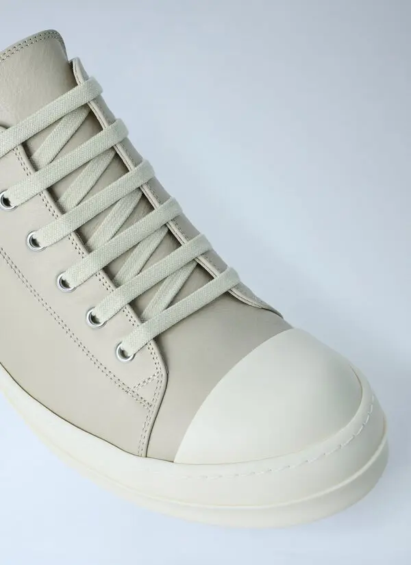 Rick Owens Lace-up Leather Low-top Sneakers
