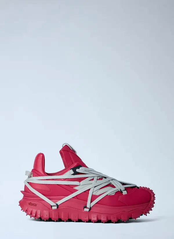 Moncler Trailgrip Megalace Sneakers - Red