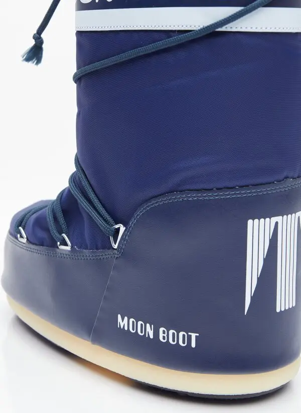 Moon Boot Icon Nylon Lace-up Boots - Blue