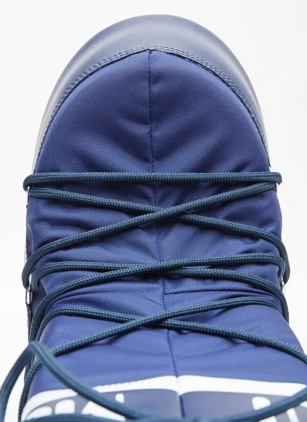 Moon Boot Icon Nylon Lace-up Boots - Blue