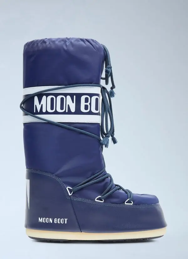 Moon Boot Icon Nylon Lace-up Boots - Blue