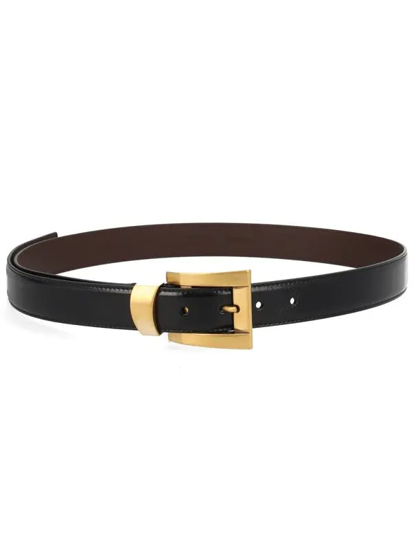 Versace Leather Belt - Black